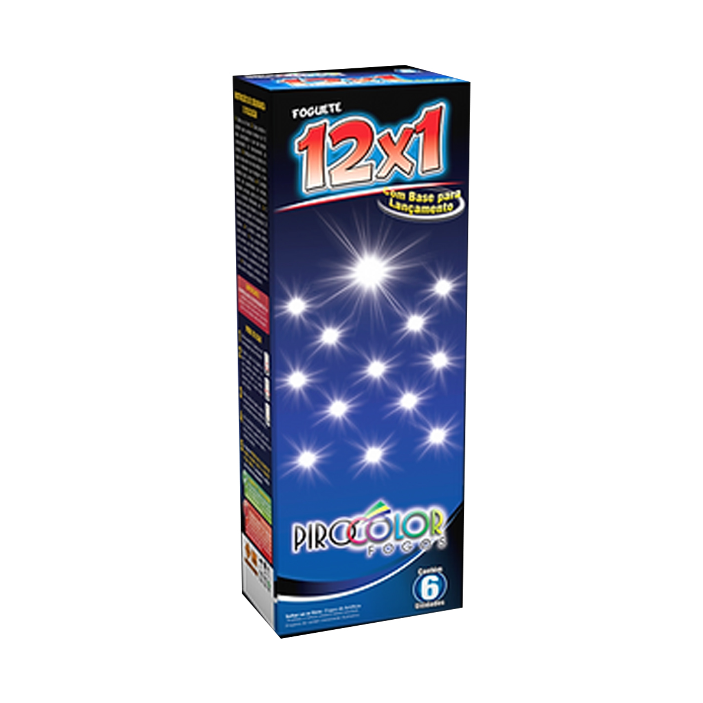Foguete 12x1 Pirocolor - Extrema Fogos